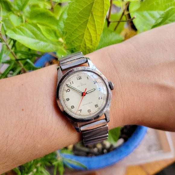 Accessories | Vintage Helbros Invincible Silver Classic Silver Glow In ...